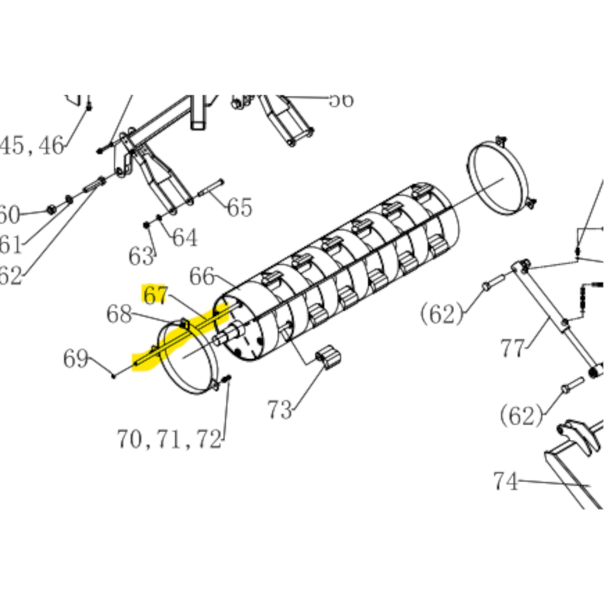 Replacement Drive Belts for Paddock PTO Forestry Mulcher - Spare Parts ...